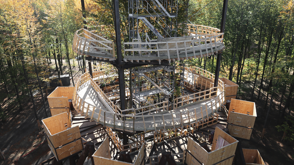 The international renowned Forest Tower at Camp Adventure. LE34 is on site.